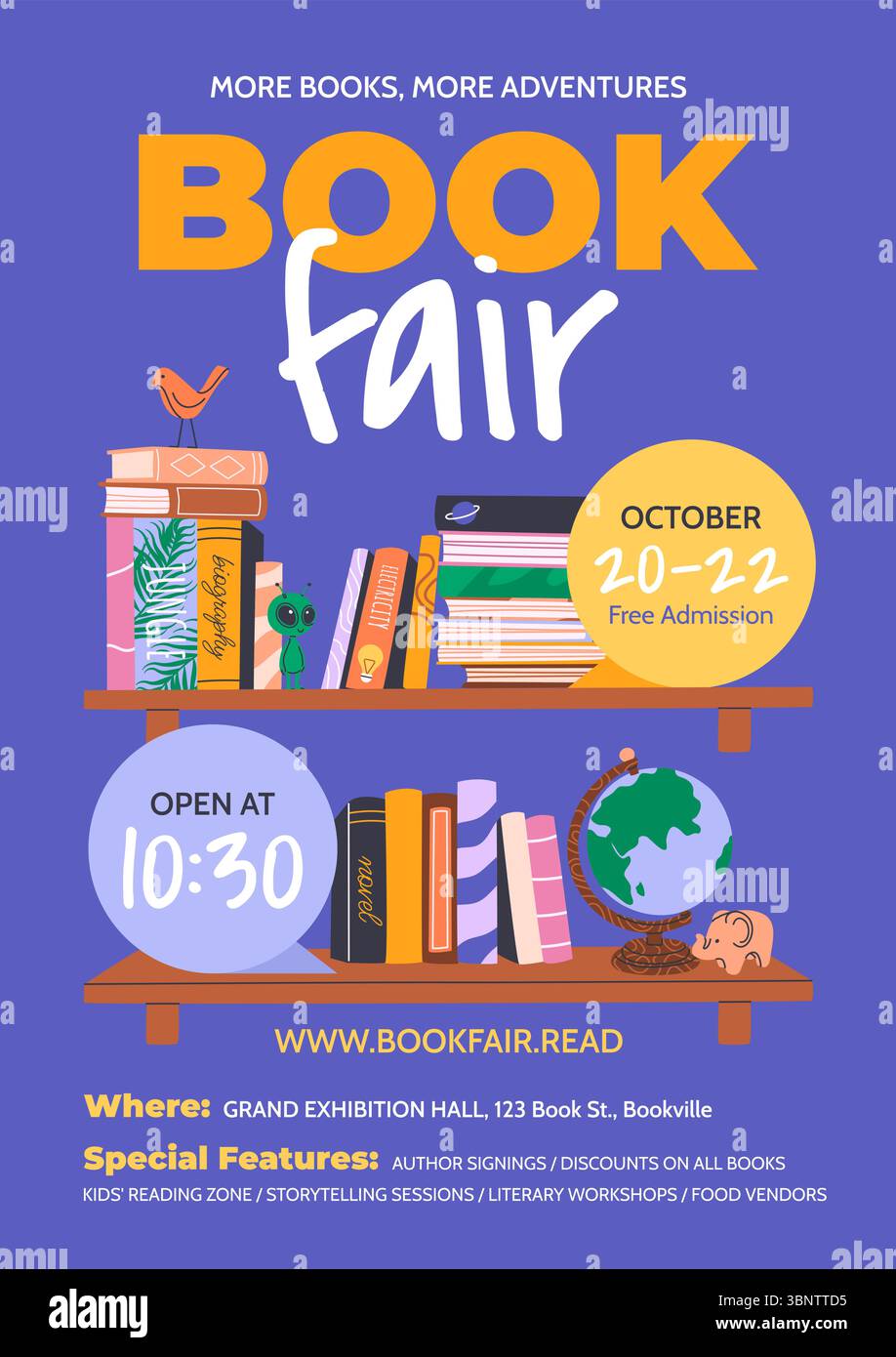 The book fair Stock Vector Images - Alamy