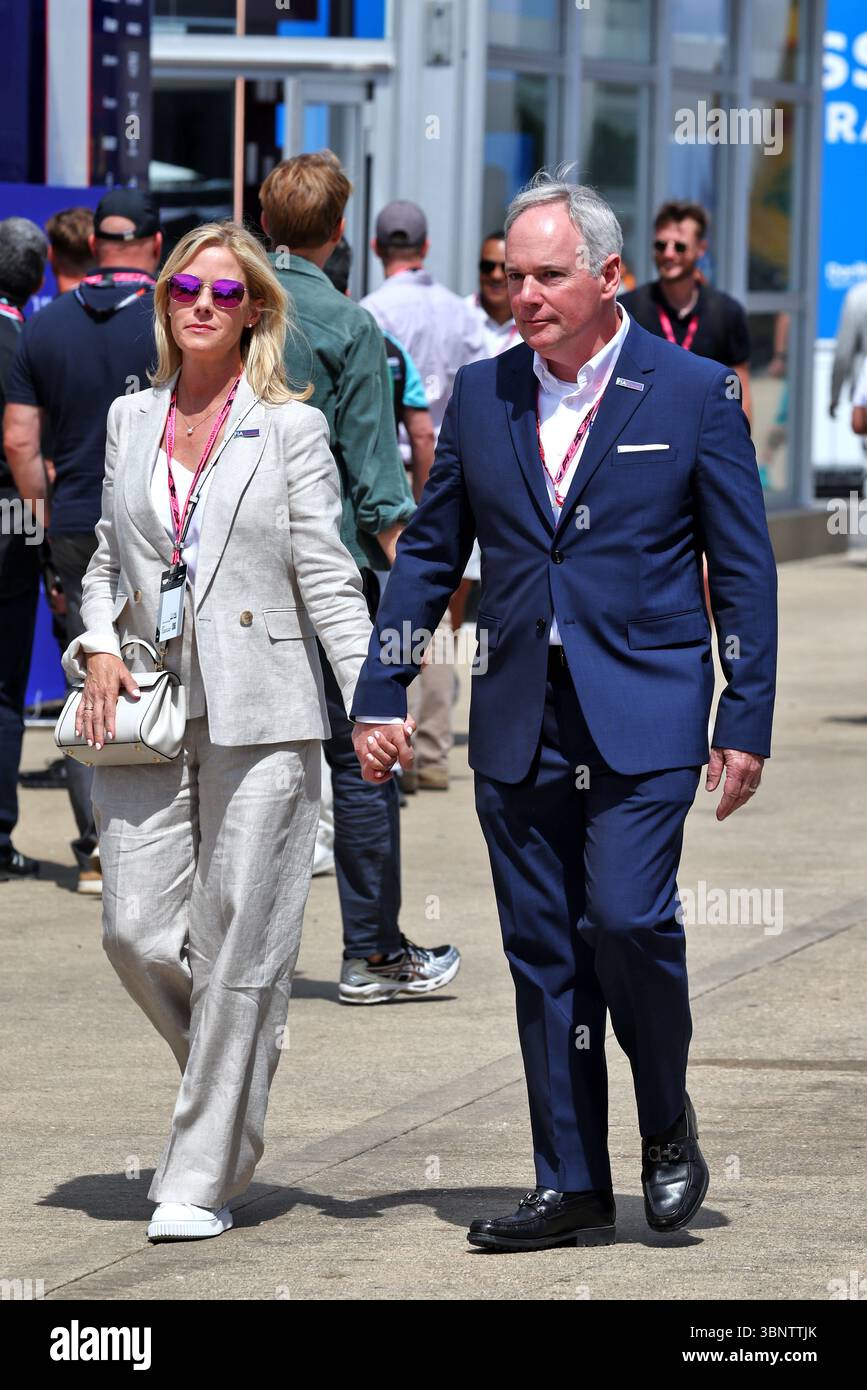 Tim Mayer (USA) FIA Forward with his wife Katie Kennedy Mayer (USA). 04 ...
