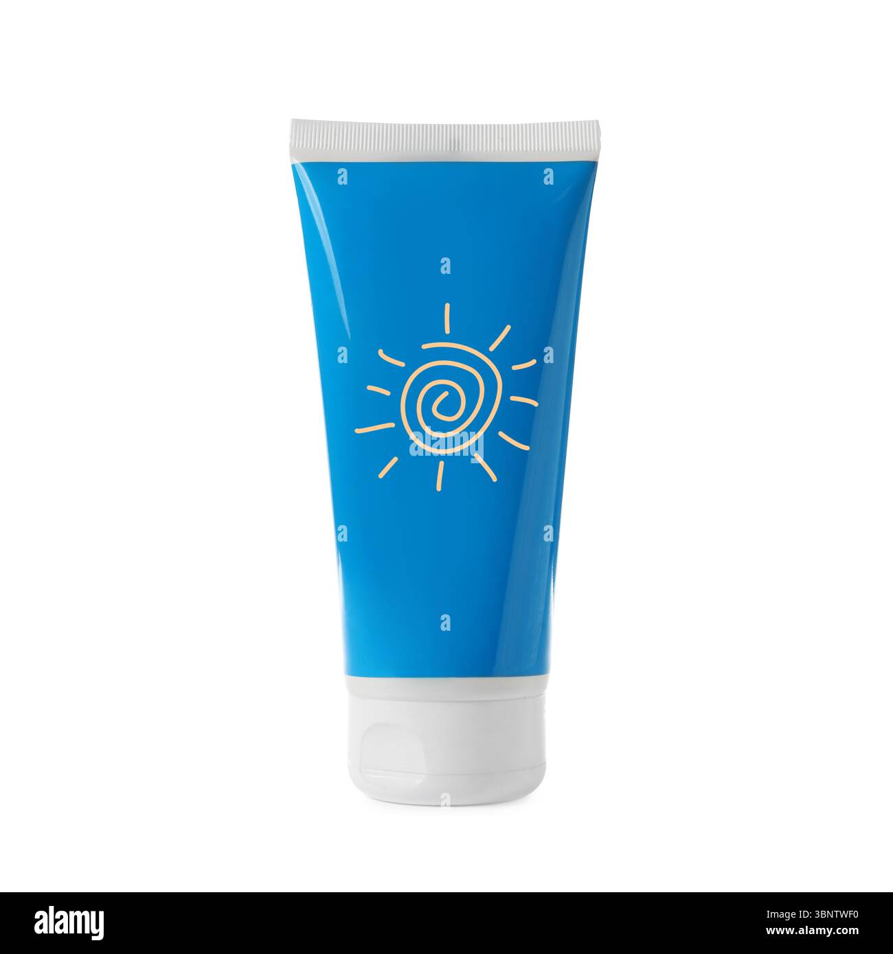 Sunscreen blue lotion in hi-res stock photography and images - Alamy