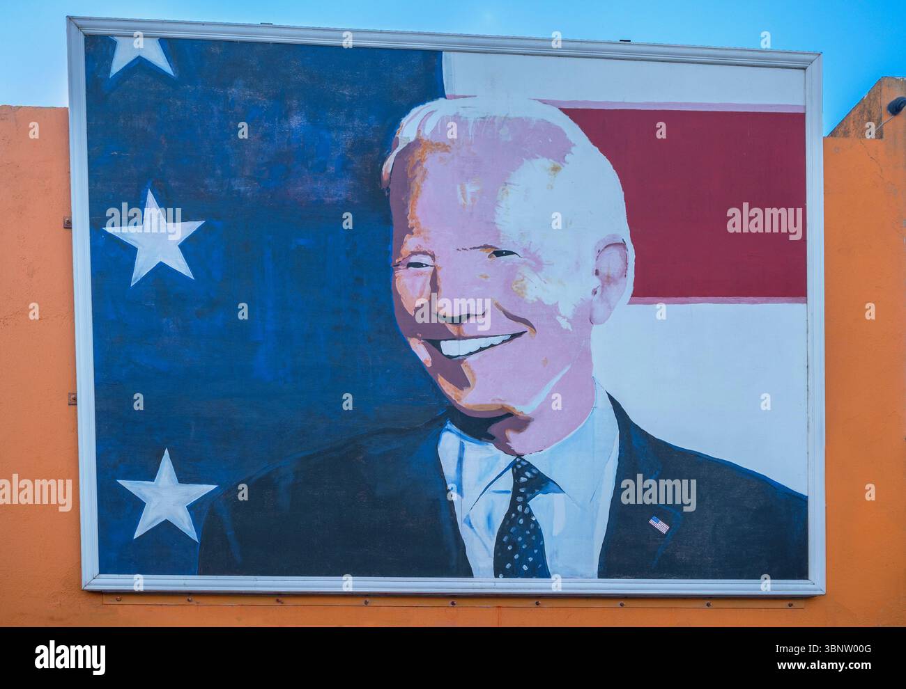 Republic of Ireland, County Mayo, Ballina, Mural of American President ...