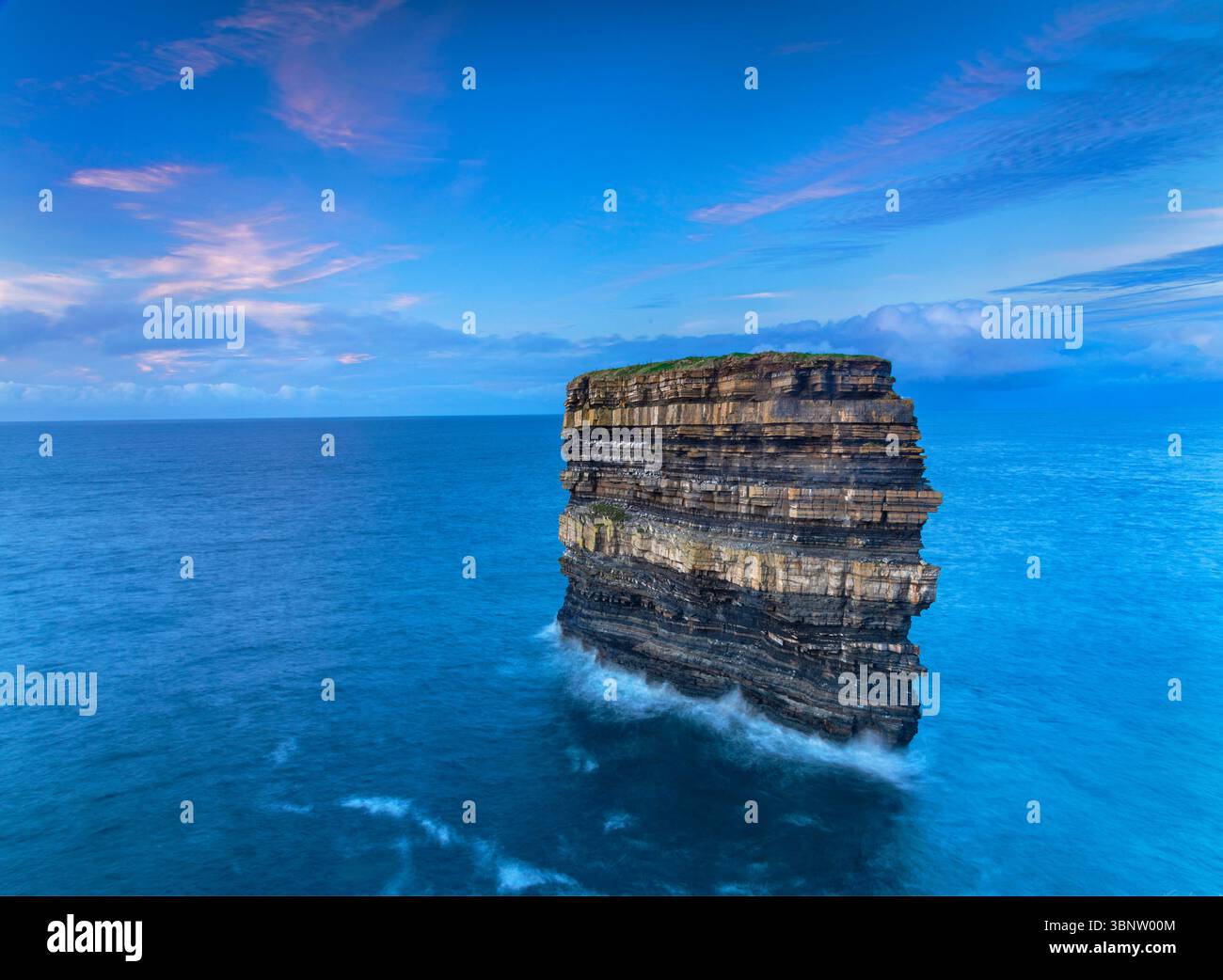 Republic of Ireland, County Mayo, Downpatrick Head or Dun Briste ...