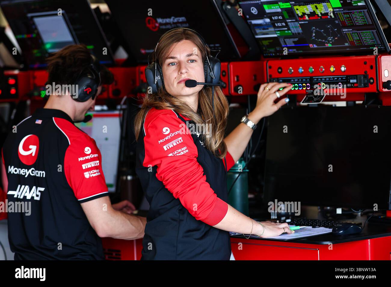 Silverstone, Royaume Uni. 04th July, 2025. Laura Muller as Esteban Ocon ...