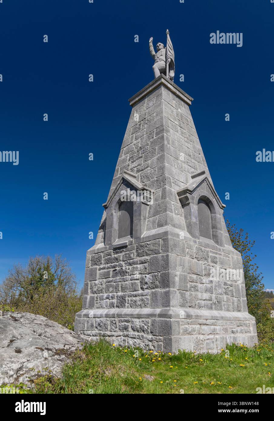 Republic of Ireland, County Sligo, Collooney, Statue of hero Bartholmew ...