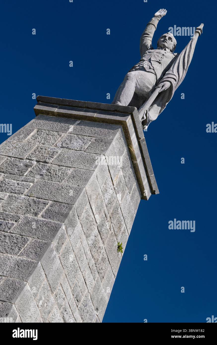 Republic of Ireland, County Sligo, Collooney, Statue of hero Bartholmew ...