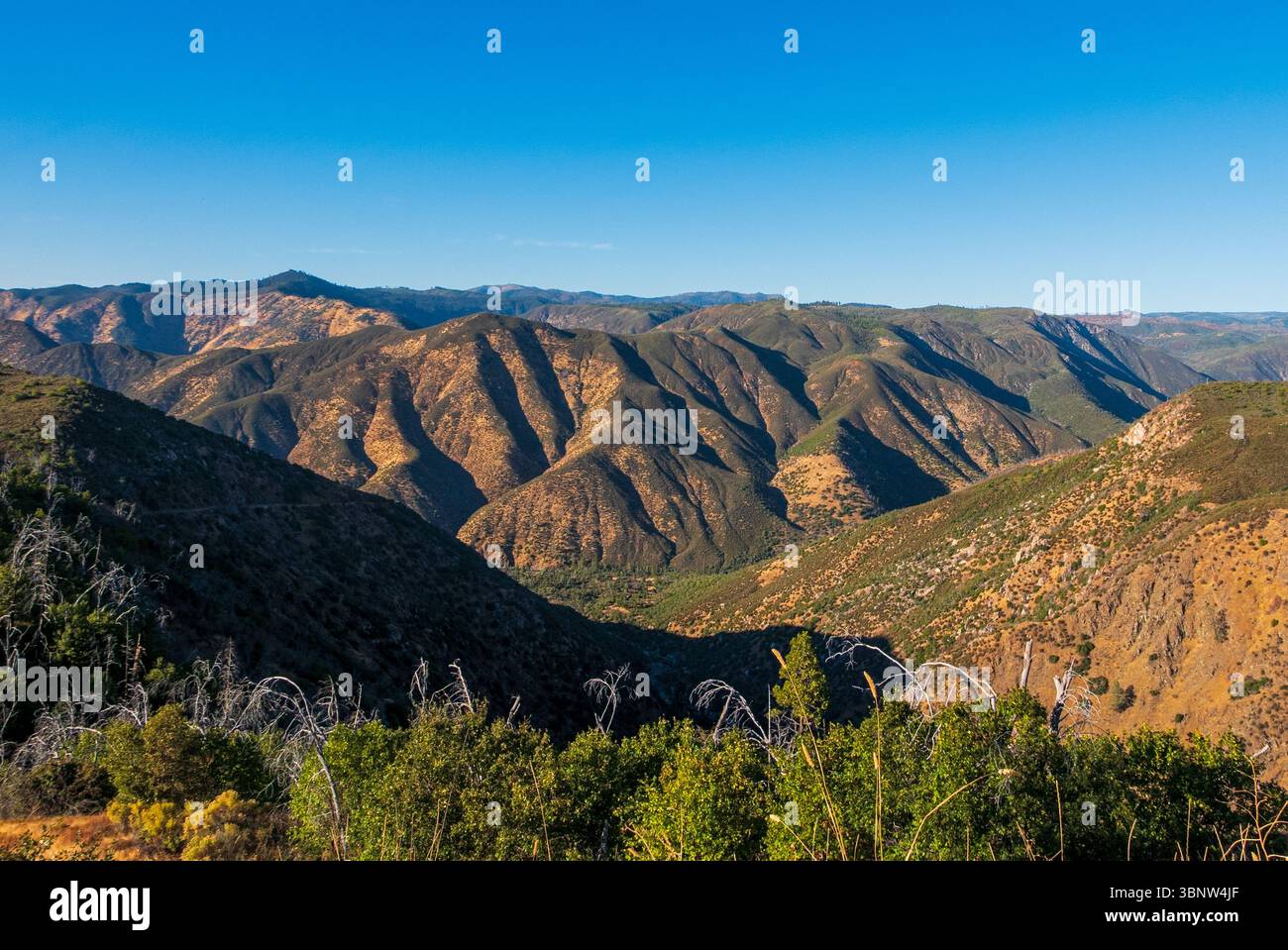 Vast mountain range landscape in California, featuring rolling hills ...