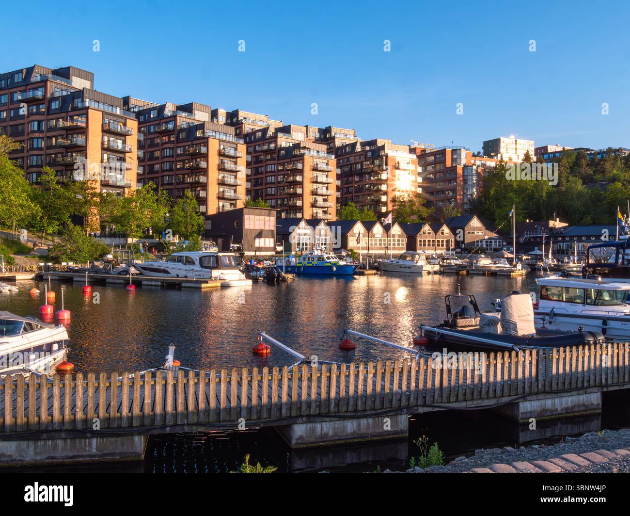 Boats docked modern marina hi-res stock photography and images - Alamy