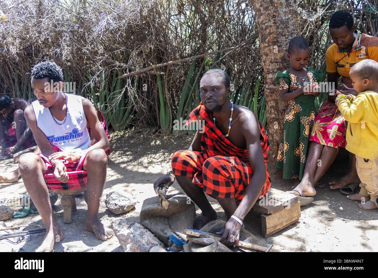 Visiting the Datoga tribe in Tanzania Stock Photo - Alamy