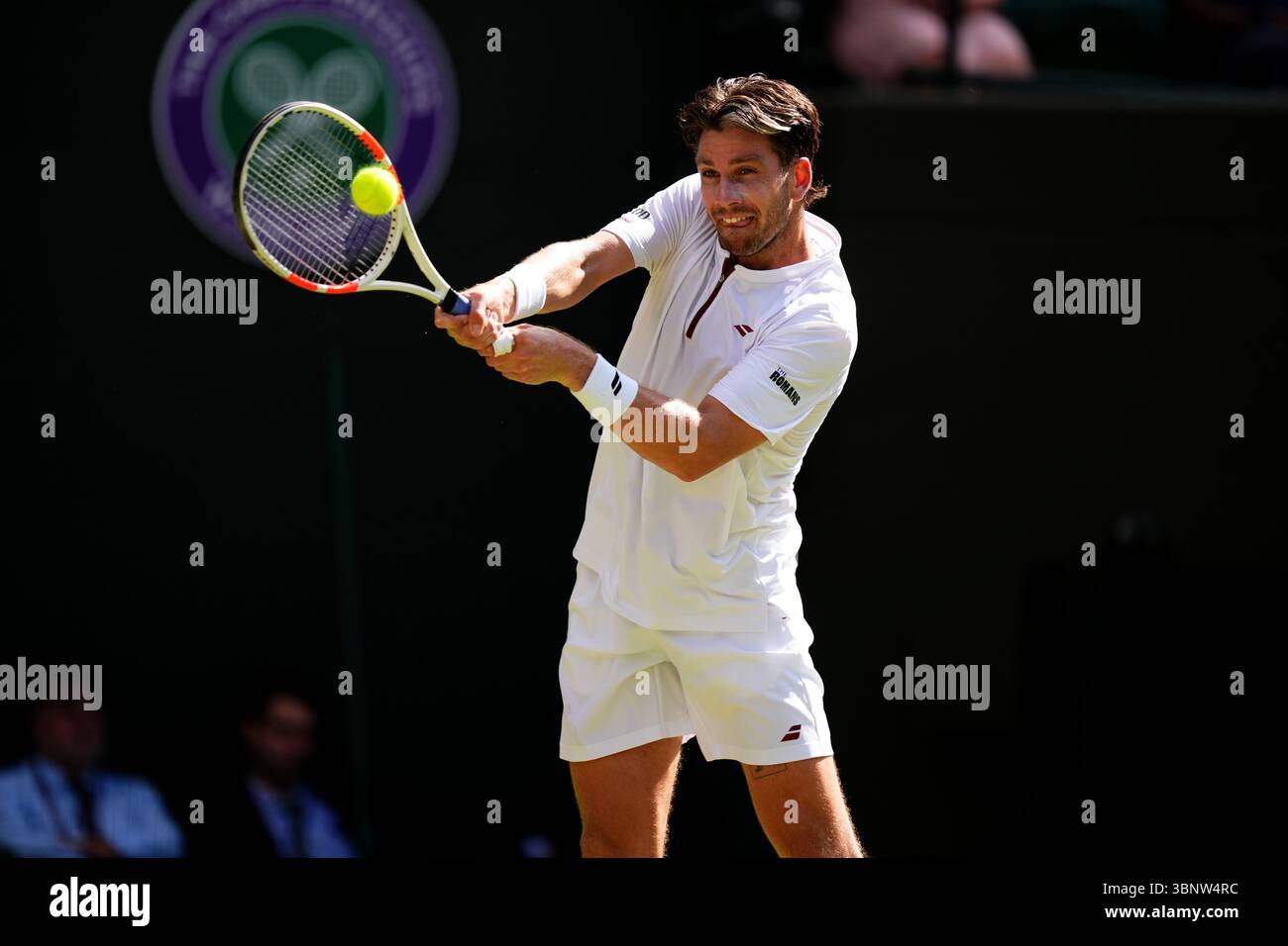 Cameron Norrie during his match against Mattia Bellucci on day five of ...