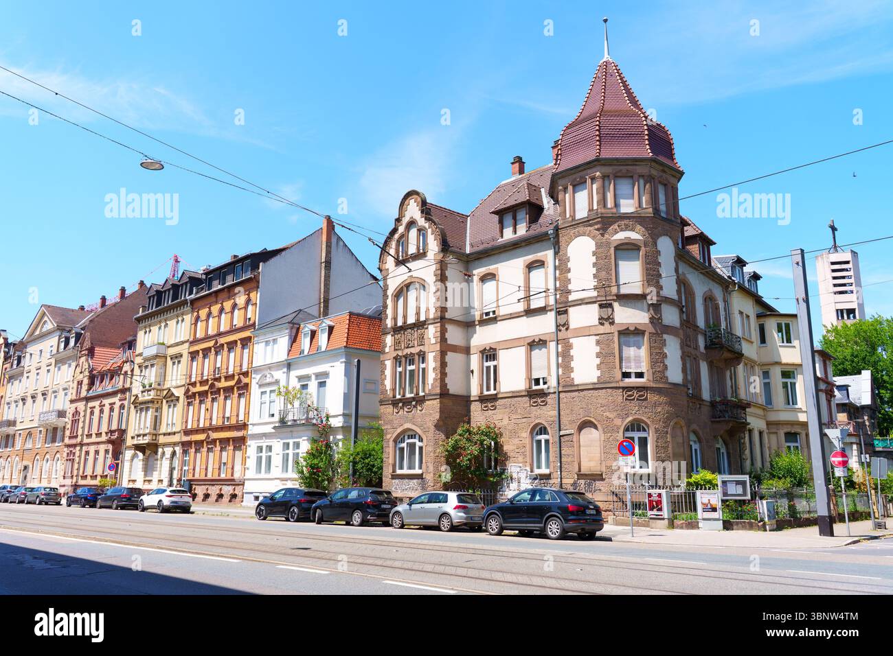 Heidelberg, Germany - June 21, 2025: Wide-angle shot of traditional ...