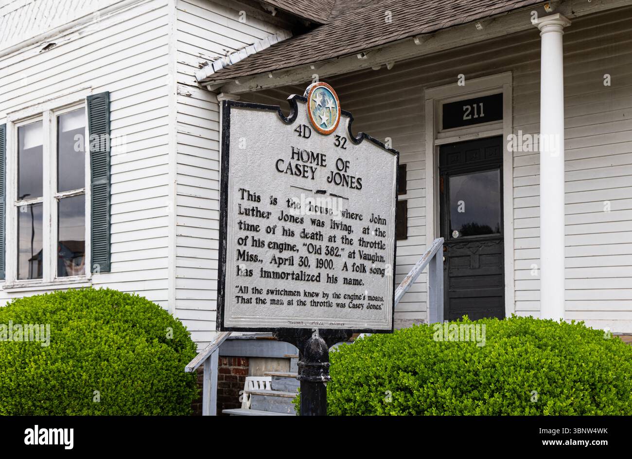 Home of Casey Jones at the Casey Jones Village, Jackson, Tennessee, USA ...