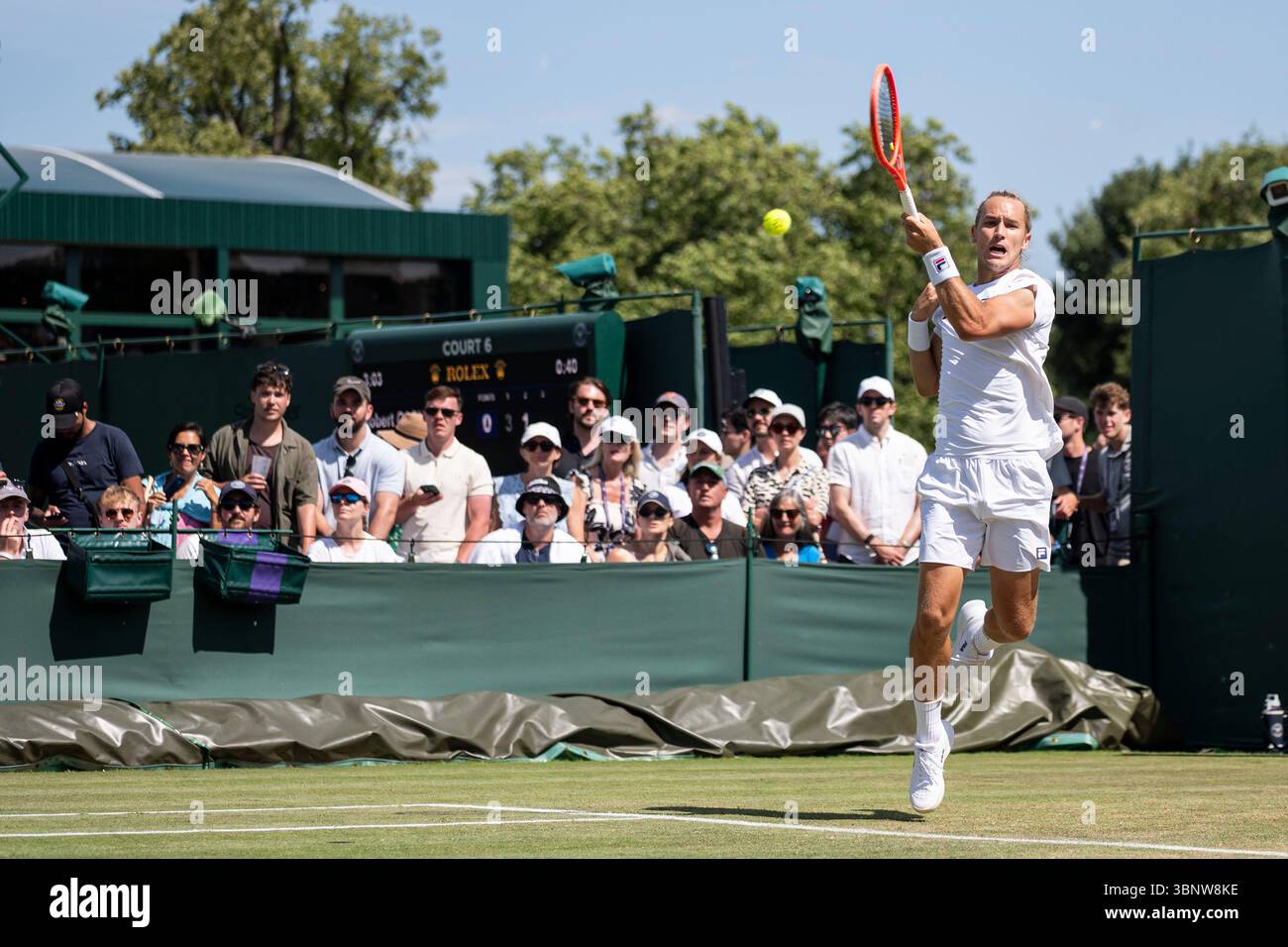 Rafael Matos during the Wimbledon 2025 Men’s Doubles second round ...