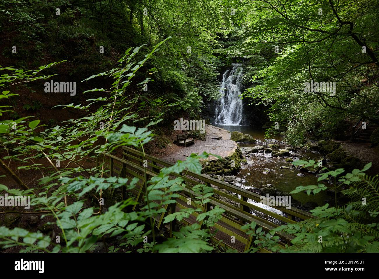 Waterfalls in glenoe hi-res stock photography and images - Alamy