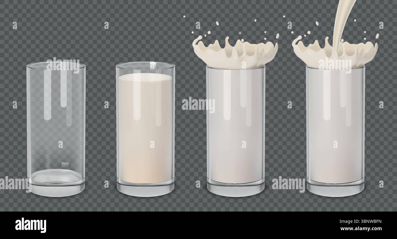 Splash drops in cup Stock Vector Images - Alamy