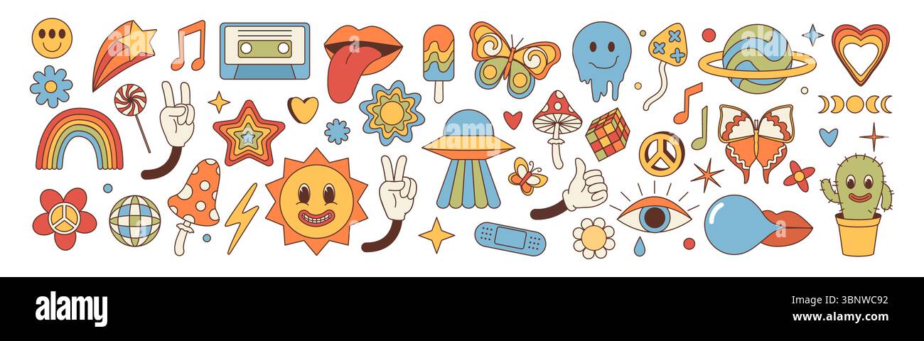 Disco 70s Stock Vector Images - Alamy