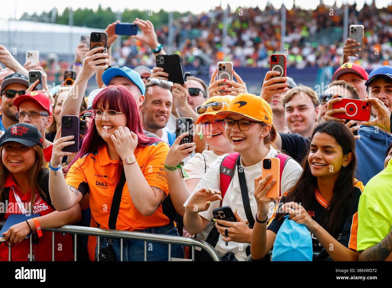 Formula One fans Stock Photo - Alamy
