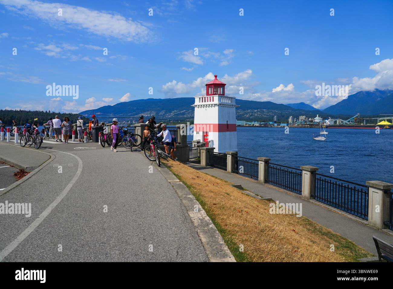 Brockton Point Lighthouse in Stanley Park, Vancouver, British Columbia ...