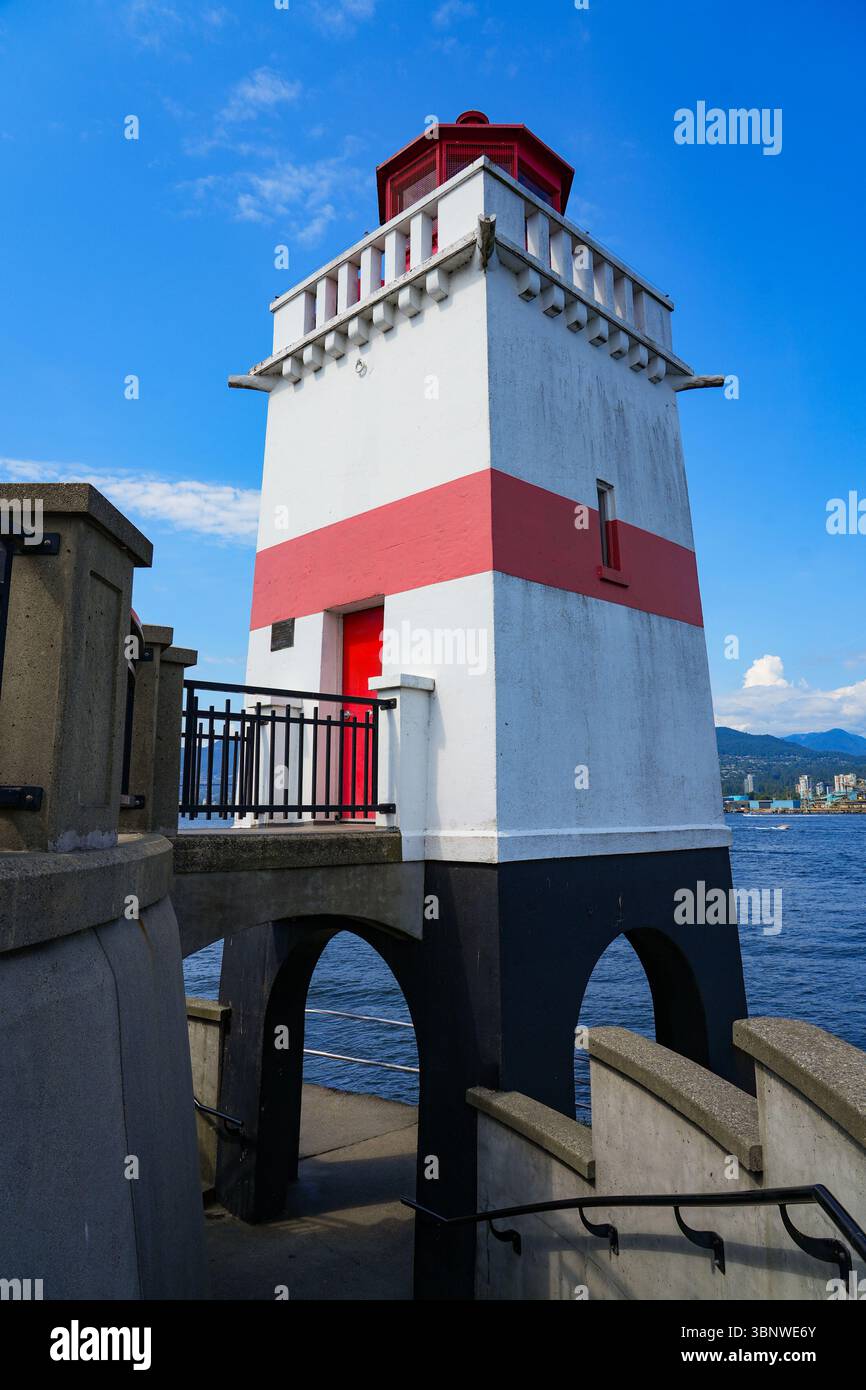 Brockton Point Lighthouse in Stanley Park, Vancouver, British Columbia ...
