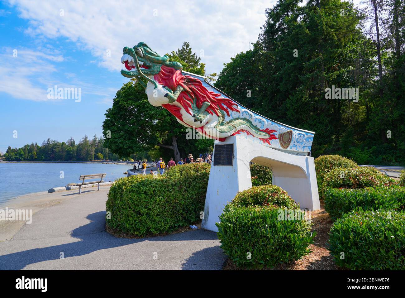 S.S. Empress of Japan figurehead, a fiberglass replica of the restored ...