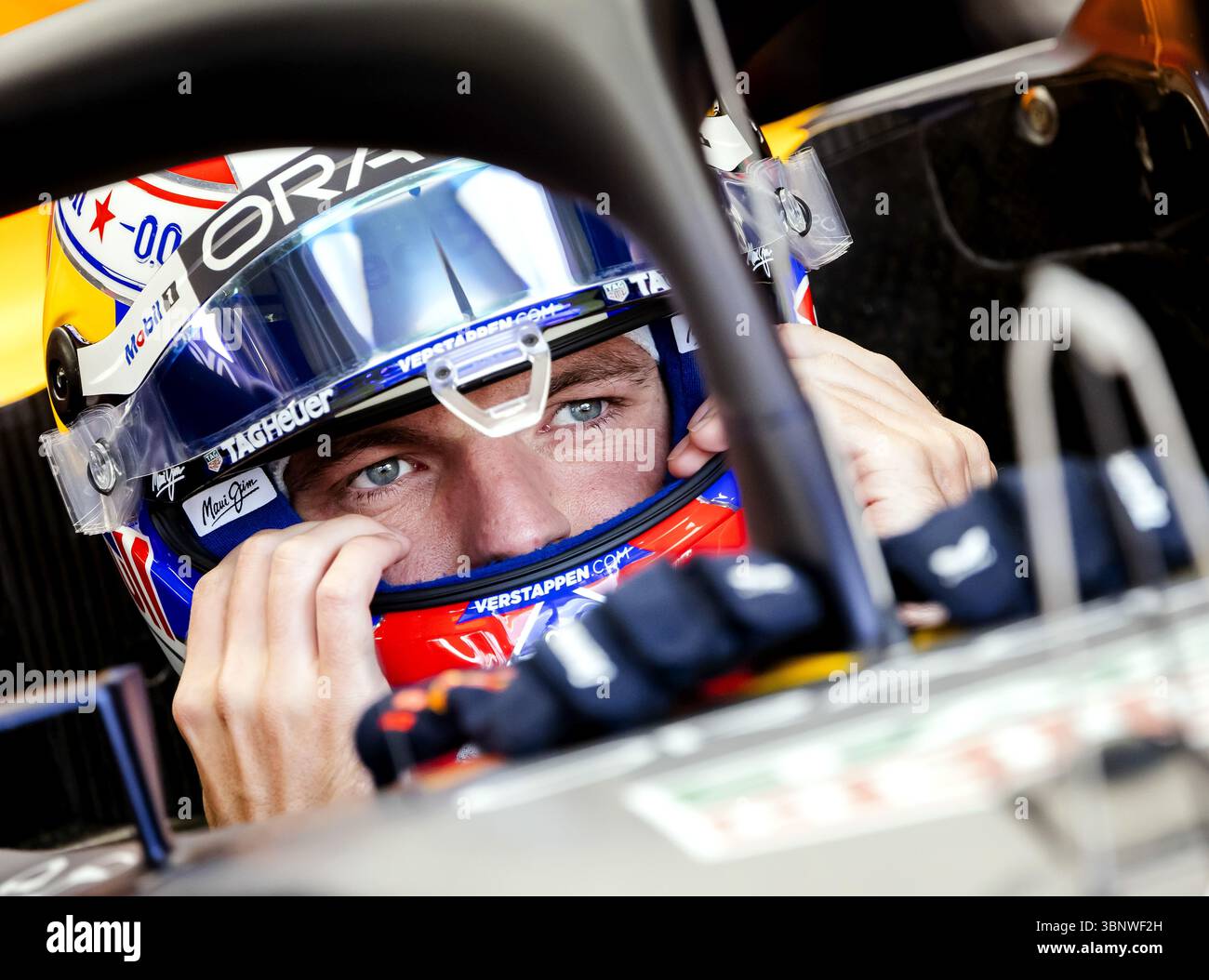 SILVERSTONE - Max Verstappen (Red Bull Racing) during 2nd free practice ...
