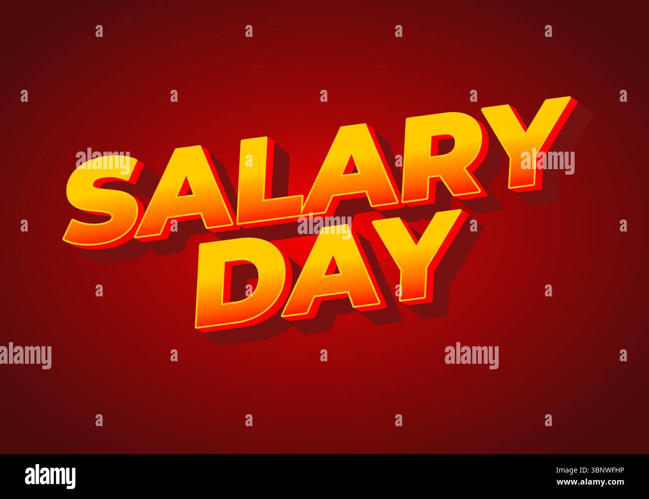 Bold and colorful text graphic featuring the words SALARY DAY on a ...