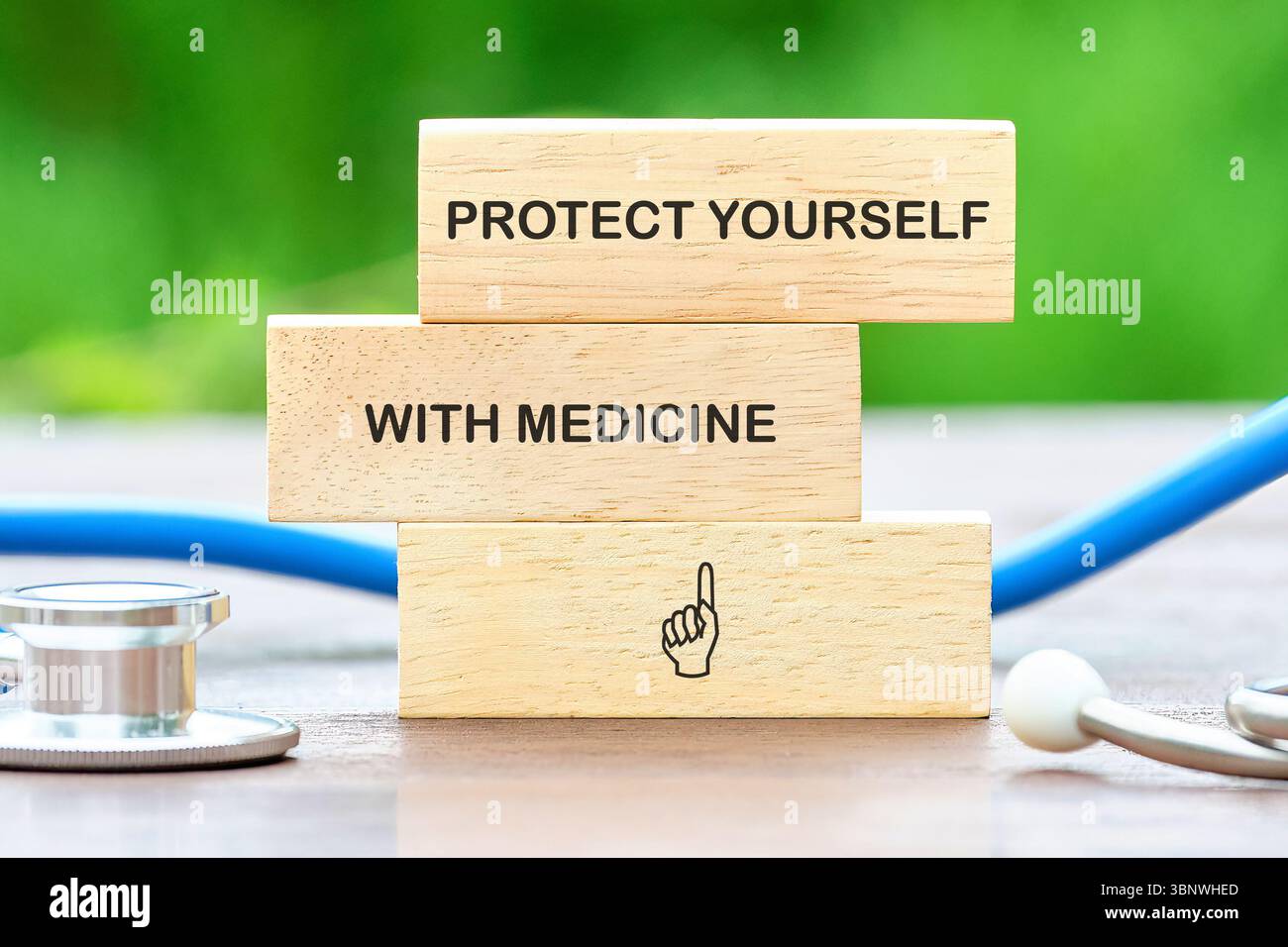 The concept phrase PROTECT YOURSELF WITH MEDICINE. Self care and ...