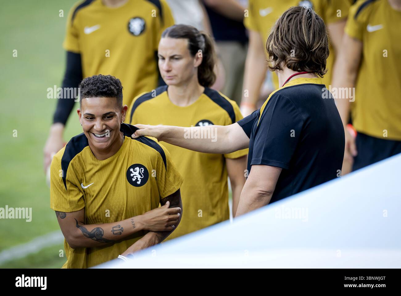 LUZERN - Shanice van de Sanden during a training session at the Allmend ...