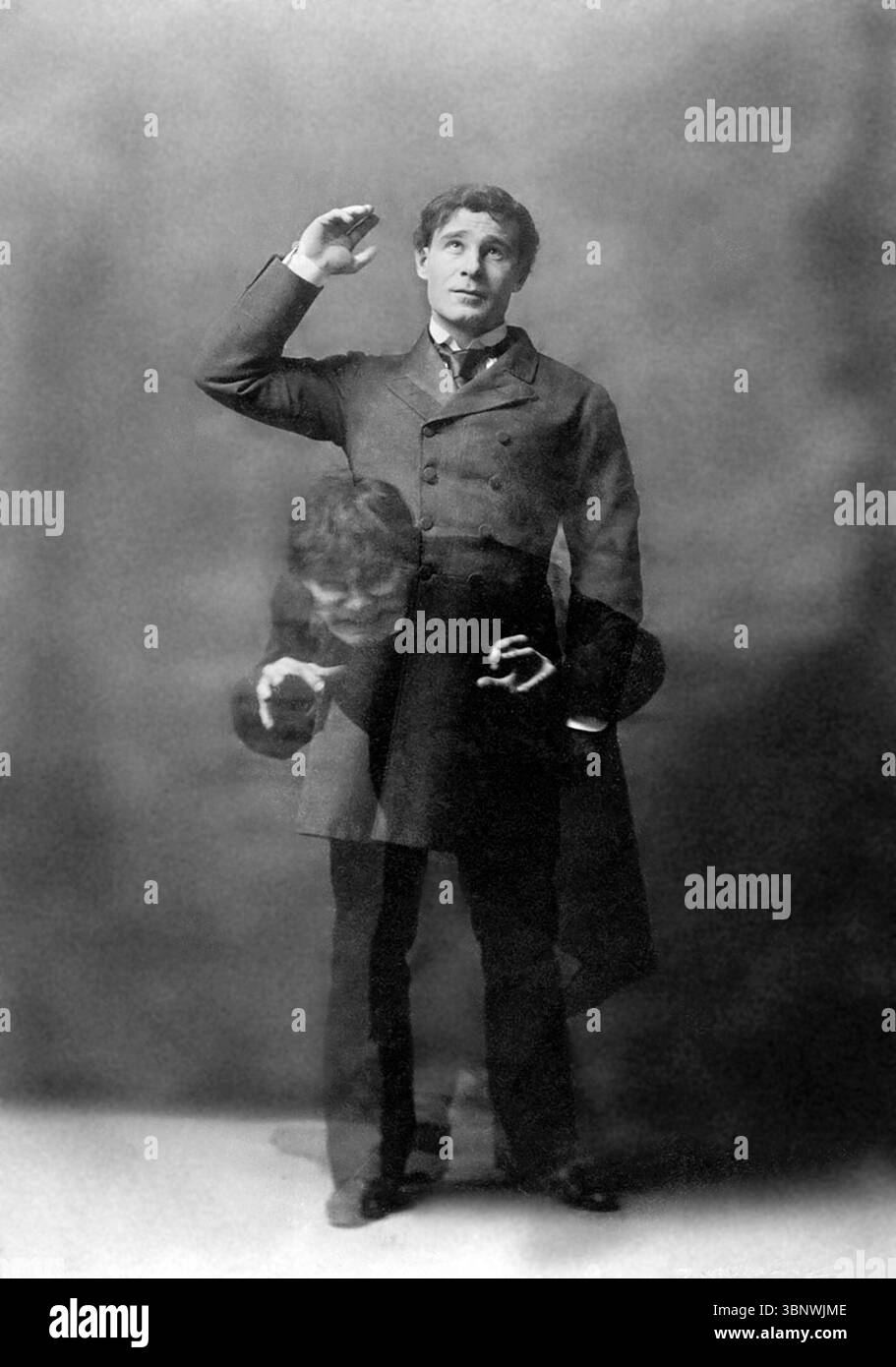 Jekyll and Hyde. The actor Richard Mansfield as Dr Jekyll and Mr Hyde ...