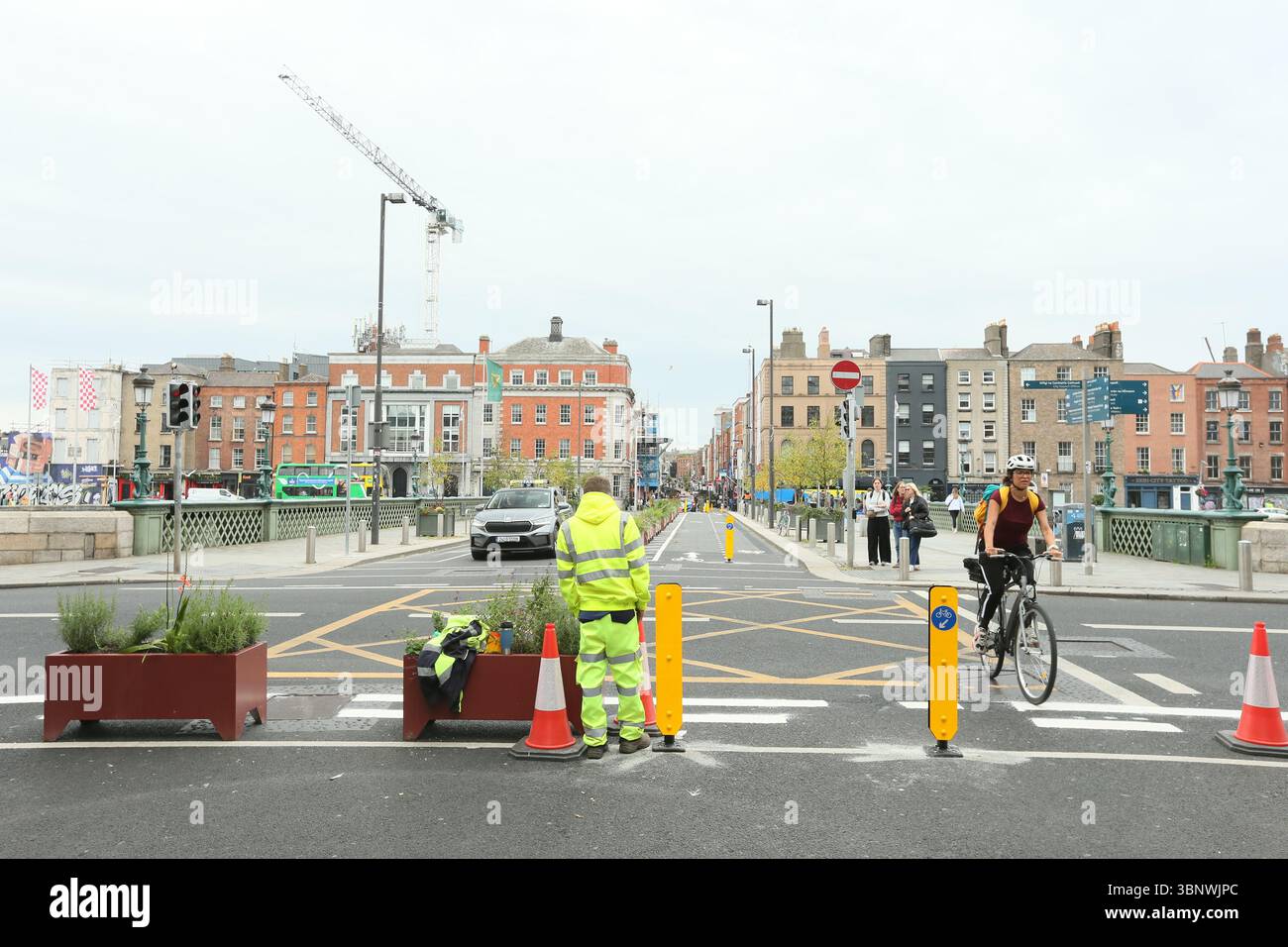 Dublin, Ireland – 04th July 2025 – The entrance to Parliament Street ...