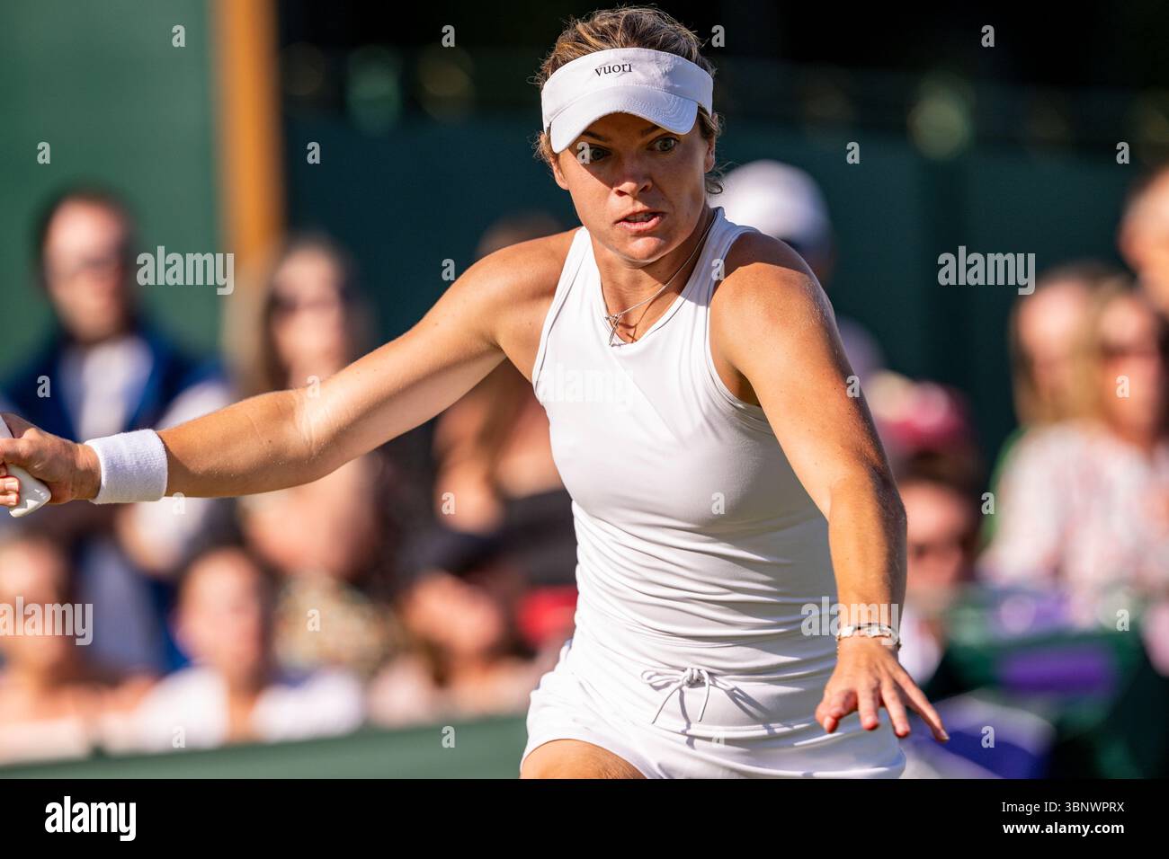 London, UK. 04th July, 2025. Caty McNally during the Wimbledon 2025 ...