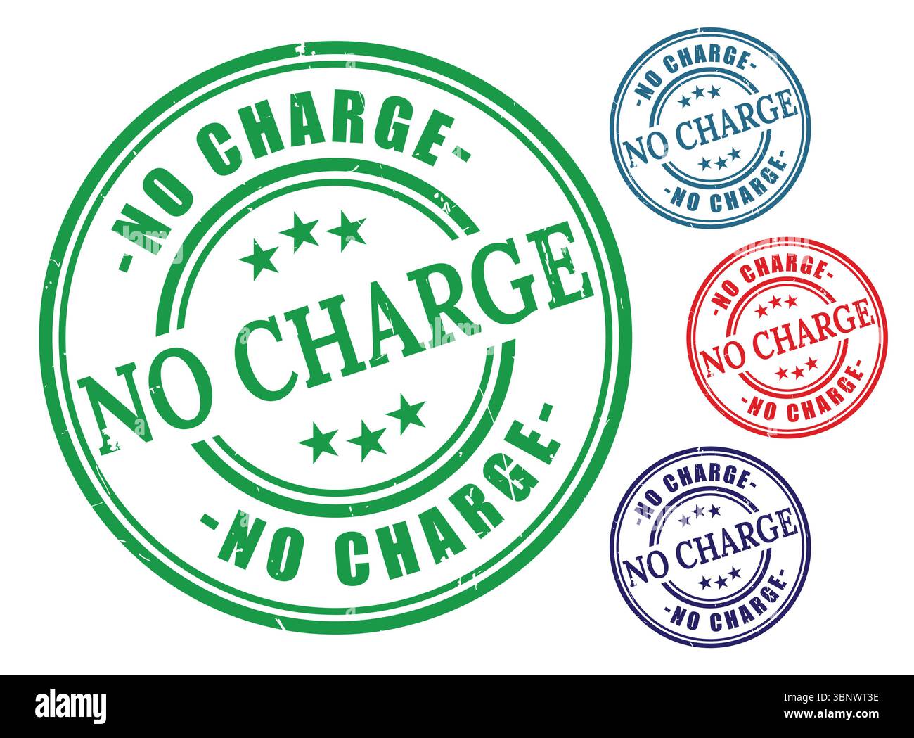No charge stamp vector graphic design element for promotion or ...