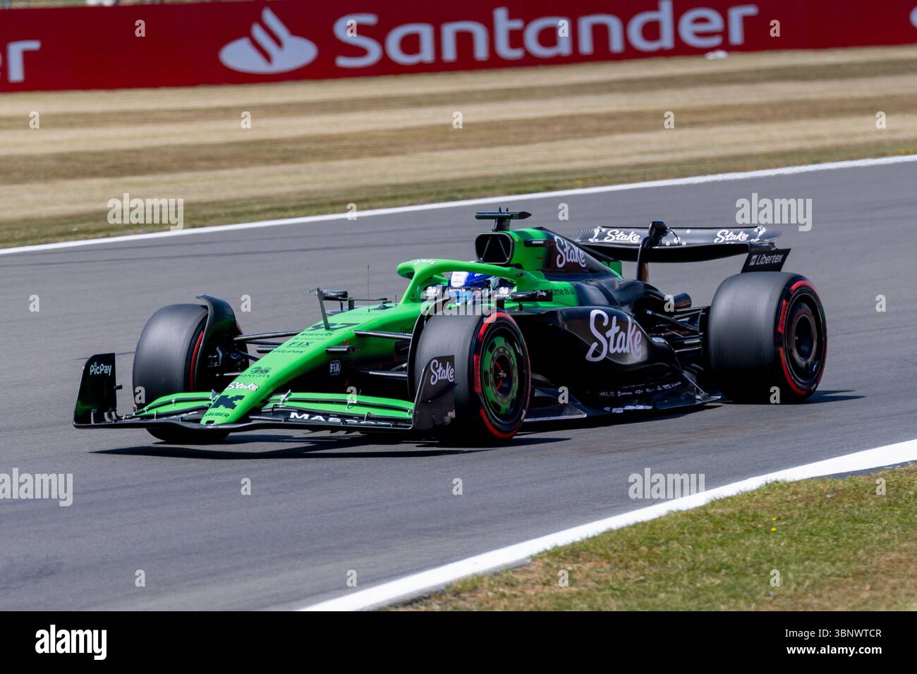 NORTHAMPTONSHIRE, ENG - JULY 04: Reserve driver Paul Aron of Estonia ...