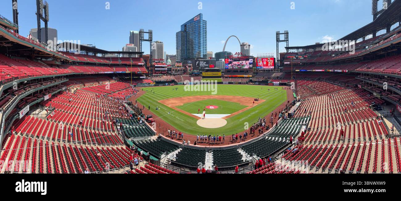 St. Louis - June 8, 2025: Busch Stadium panorama, home of the St. Louis ...