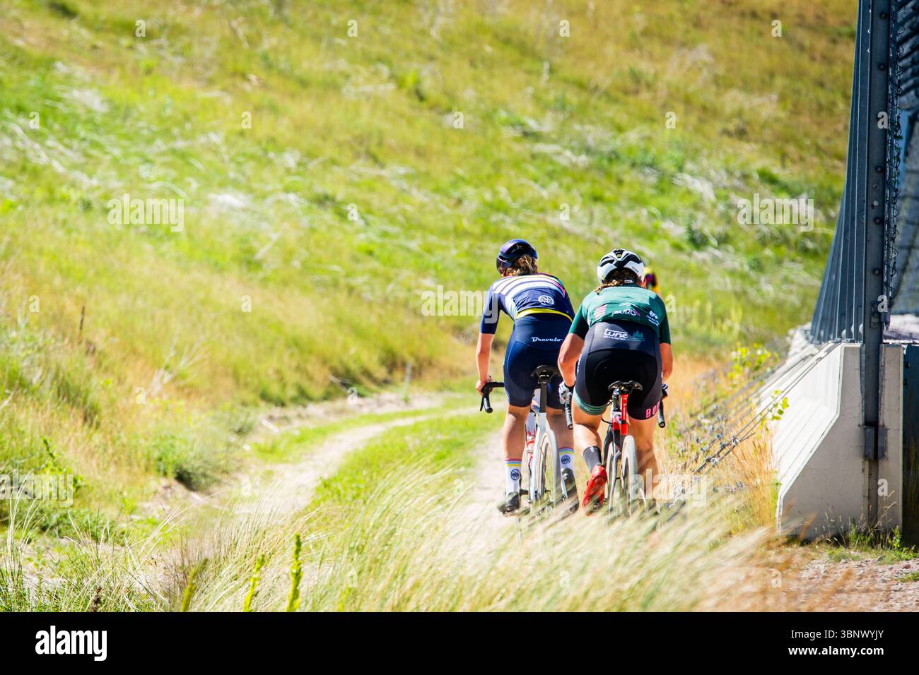 Cyclists on dirt path through hi-res stock photography and images - Alamy