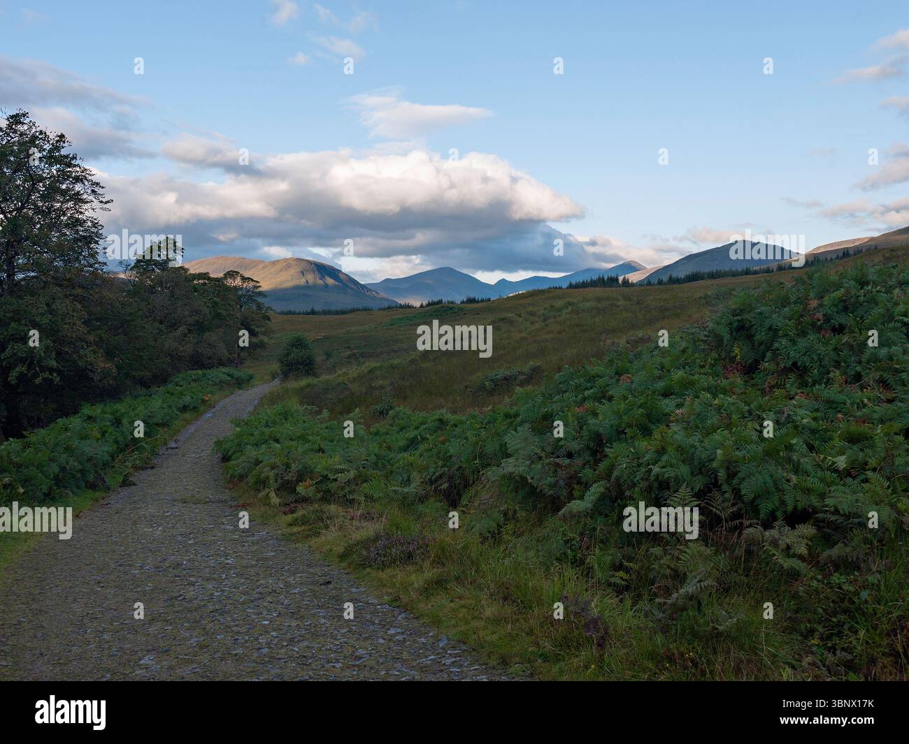 The view west from the West Highland Way on Rannoch Moor, north of ...