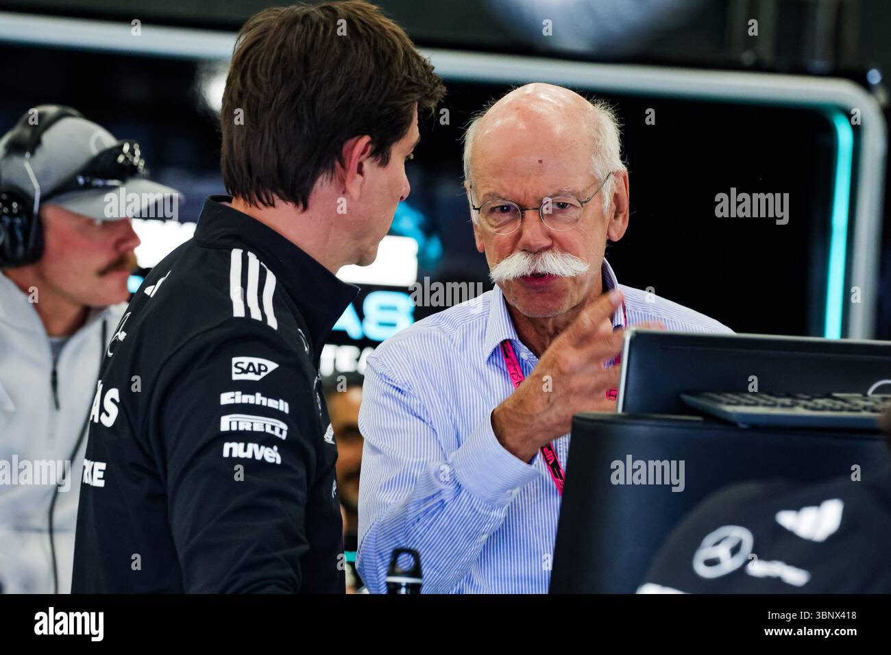 ZETSCHE Dieter, CEO of Daimler AG, WOLFF Toto (aut), Team Principal ...