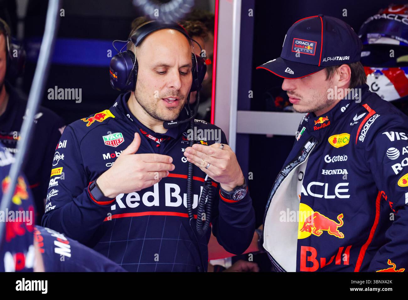 LAMBIASE Gianpiero, Race Engineer of Max Verstappen, VERSTAPPEN Max ...