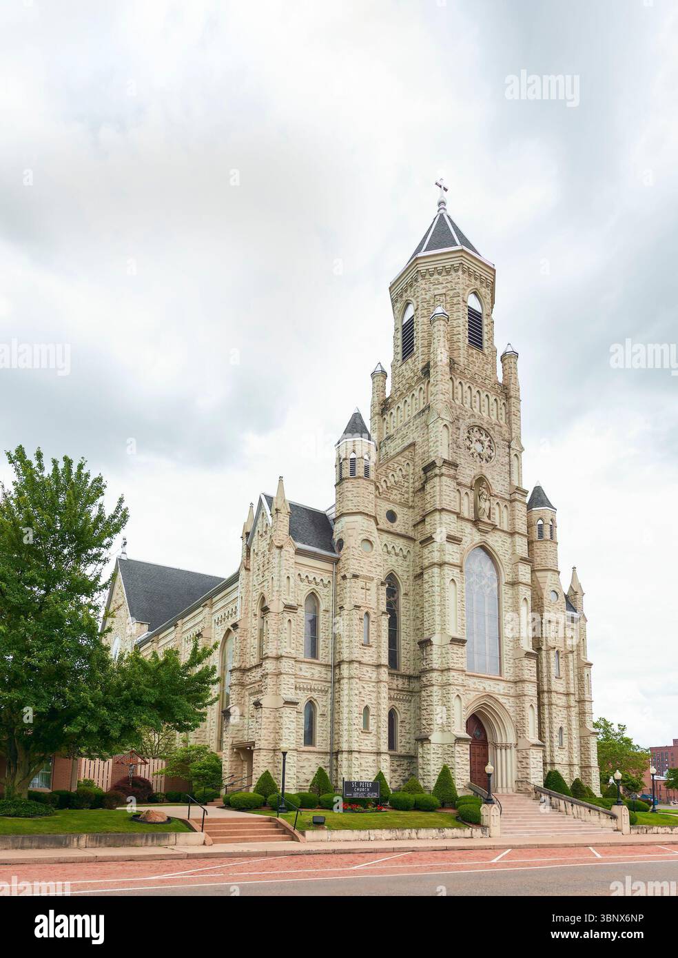 Canton. Ohio. USA - June 20, 2025 - St. Peter's Catholic Church. Built ...