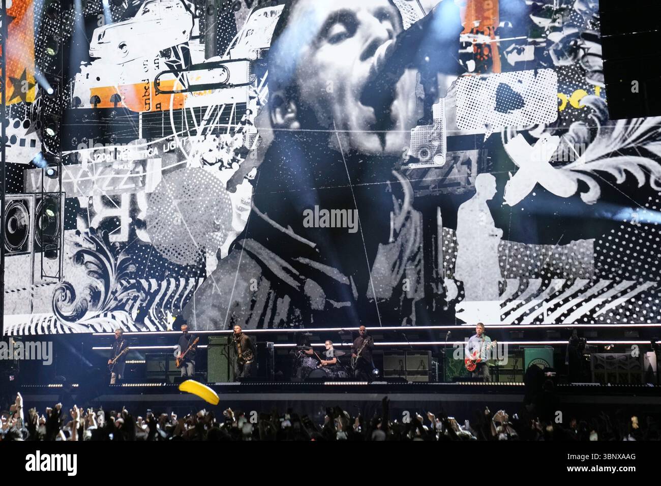 Oasis perform during their reunion concert on Friday, July 4, 2025, in ...