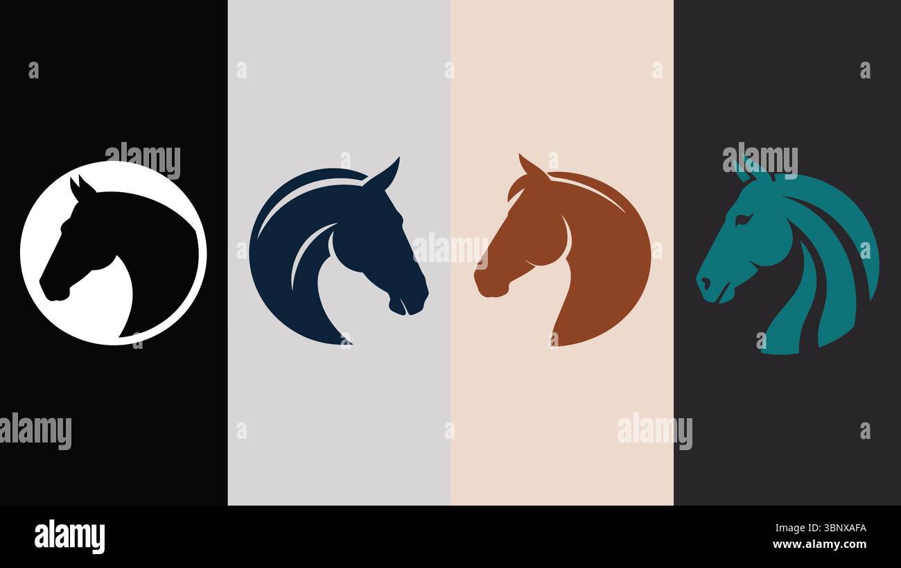 Minimal blue circle icons Stock Vector Images - Alamy