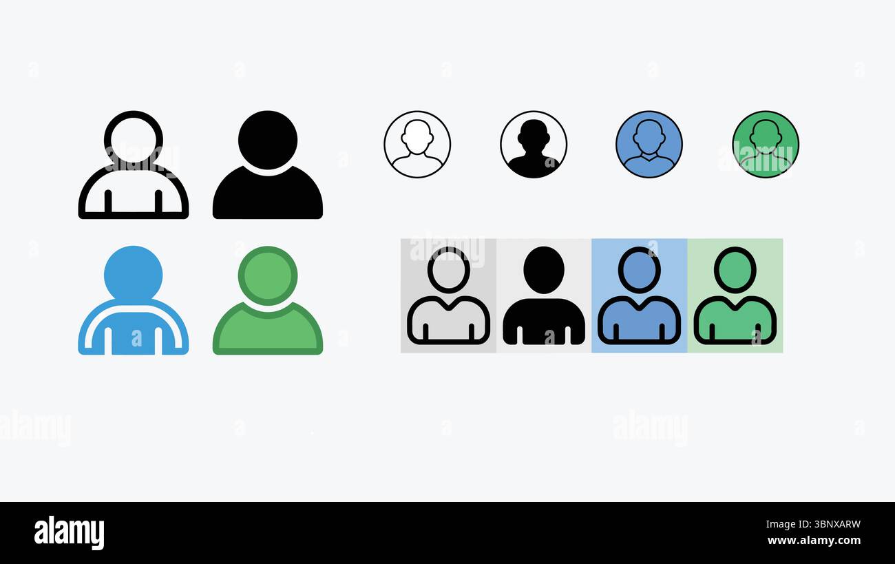 Silhouette simple human Cut Out Stock Images & Pictures - Alamy