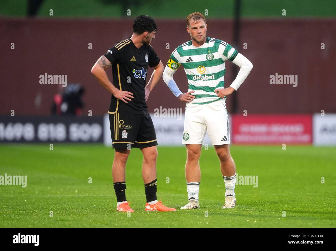Celtic's Stephen Welsh (right) during the pre-season friendly match at ...