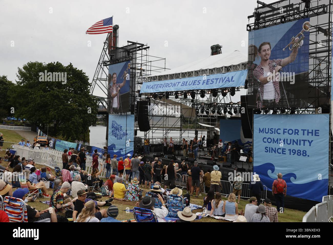 PORTLAND, OR – JULY 4, 2025: Kota Dosa performs as the opening act at ...