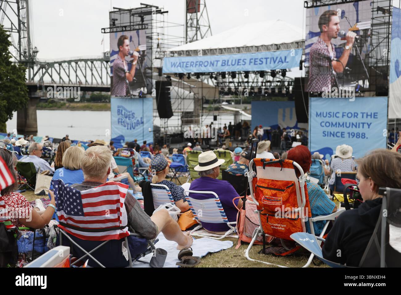PORTLAND, OR – JULY 4, 2025: Kota Dosa performs as the opening act at ...