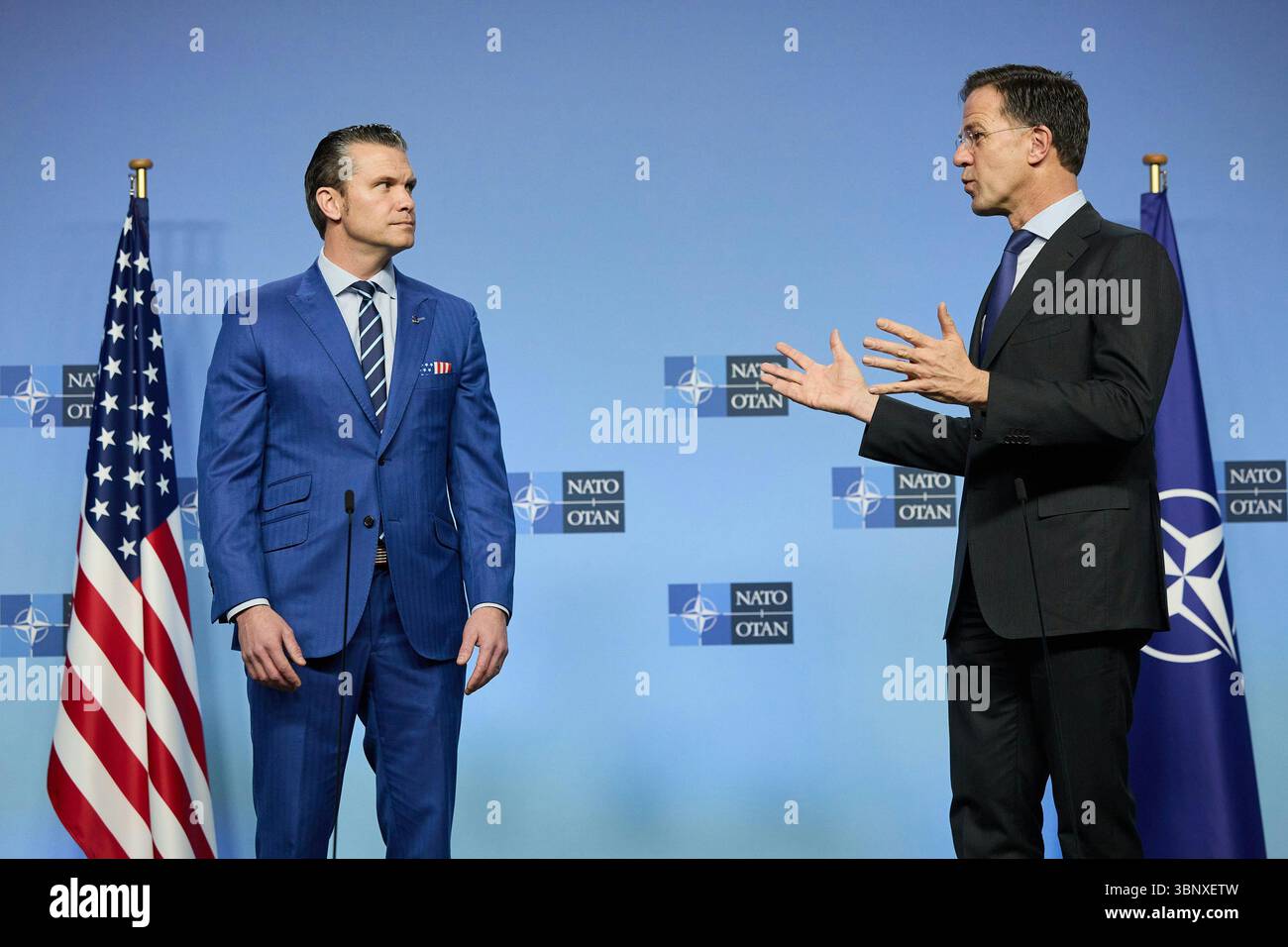 NATO Secretary General Mark Rutte meets with Pete Hegseth, US Secretary ...