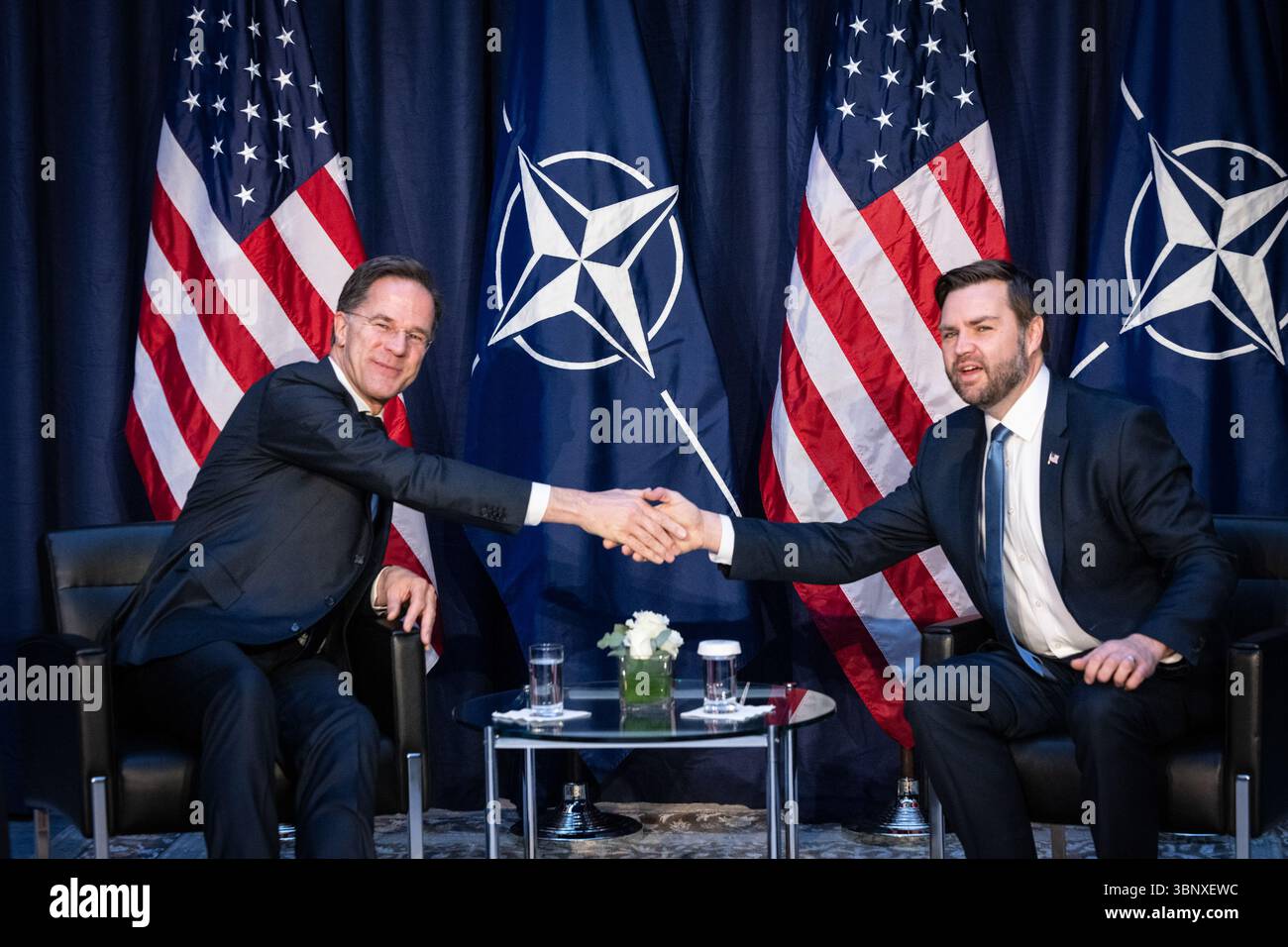 NATO Secretary General Mark Rutte meets with JD Vance, Vice President ...