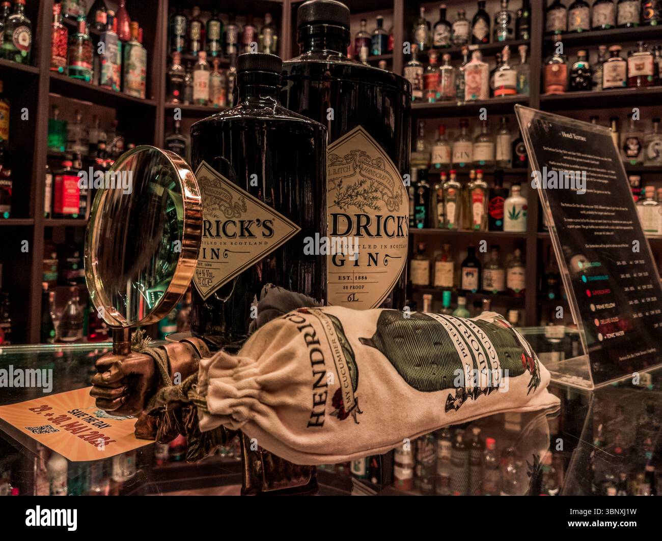 An impressive gin collection at the Hotel Terrace in Engelberg ...