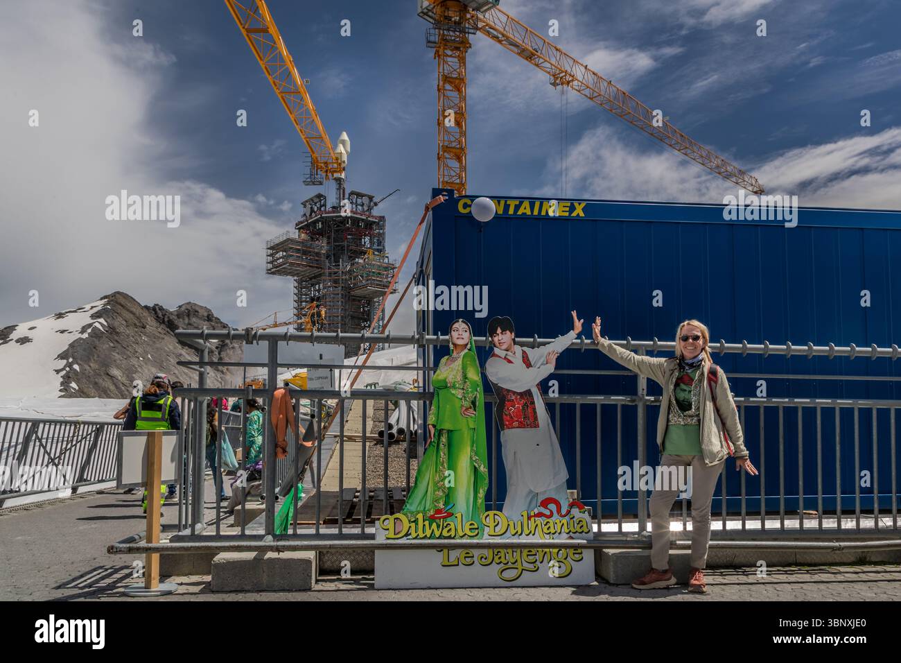 Woman in titlis mount snow hi-res stock photography and images - Alamy