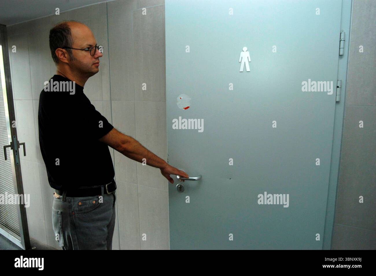 a toilet or WC sign for a public restroom, body hygiene and basic needs ...