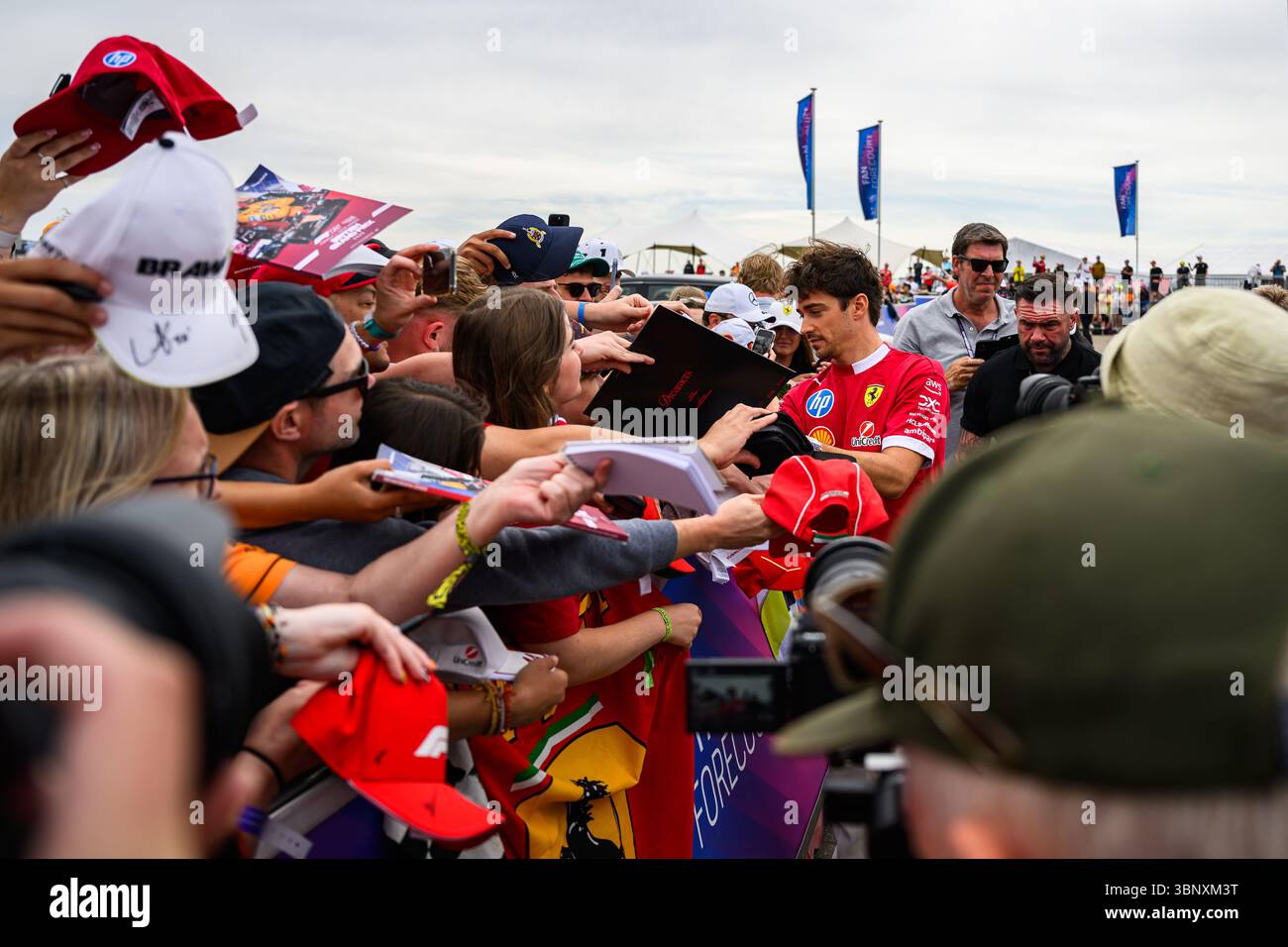 TOWCESTER, UNITED KINGDOM. July 04: Charles Leclerc (Monaco) of ...
