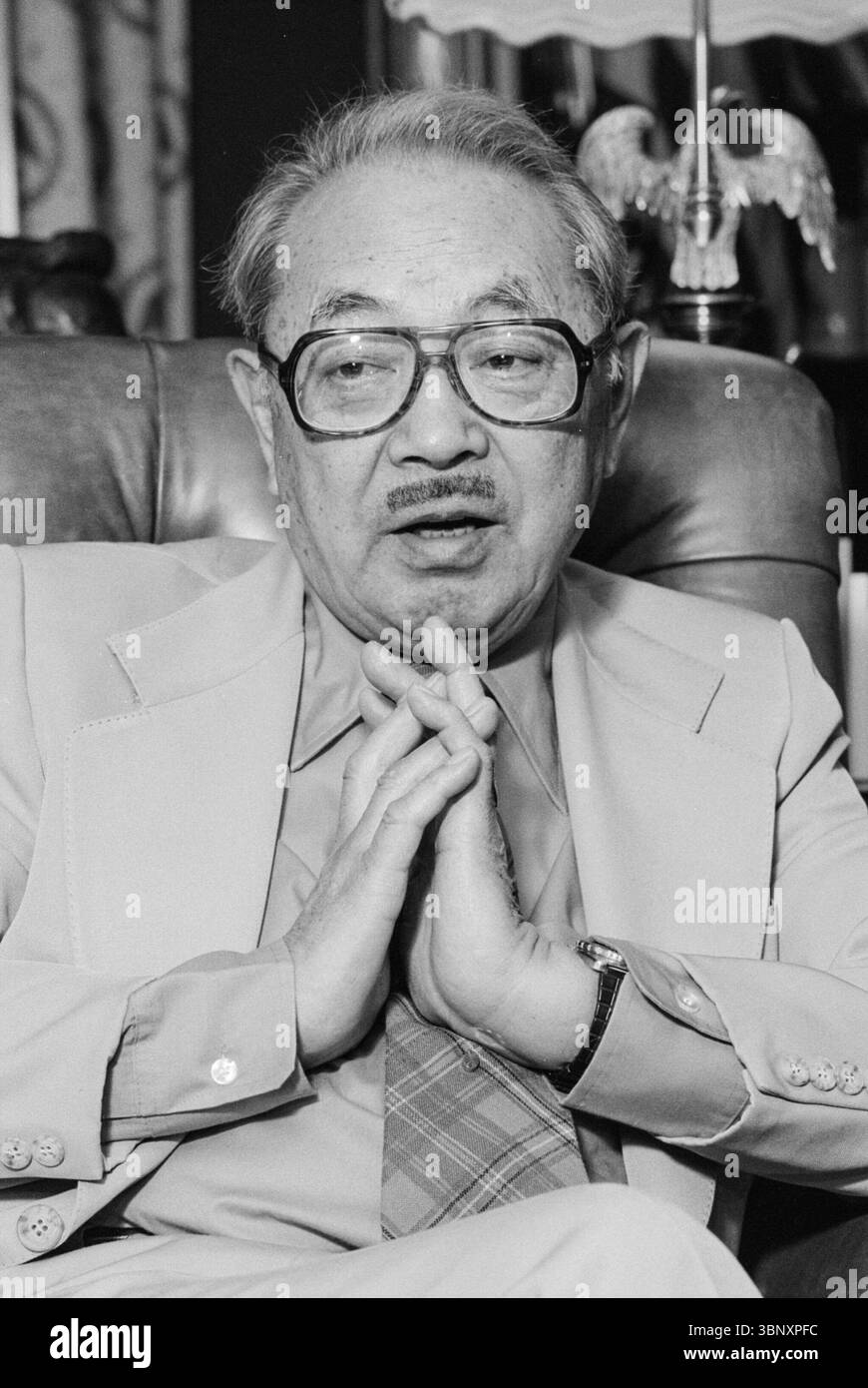 Senator Samuel I. Hayakawa (Republican of California) photographed on ...
